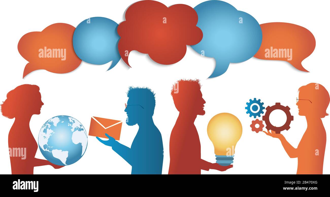 Sharing Information Clipart