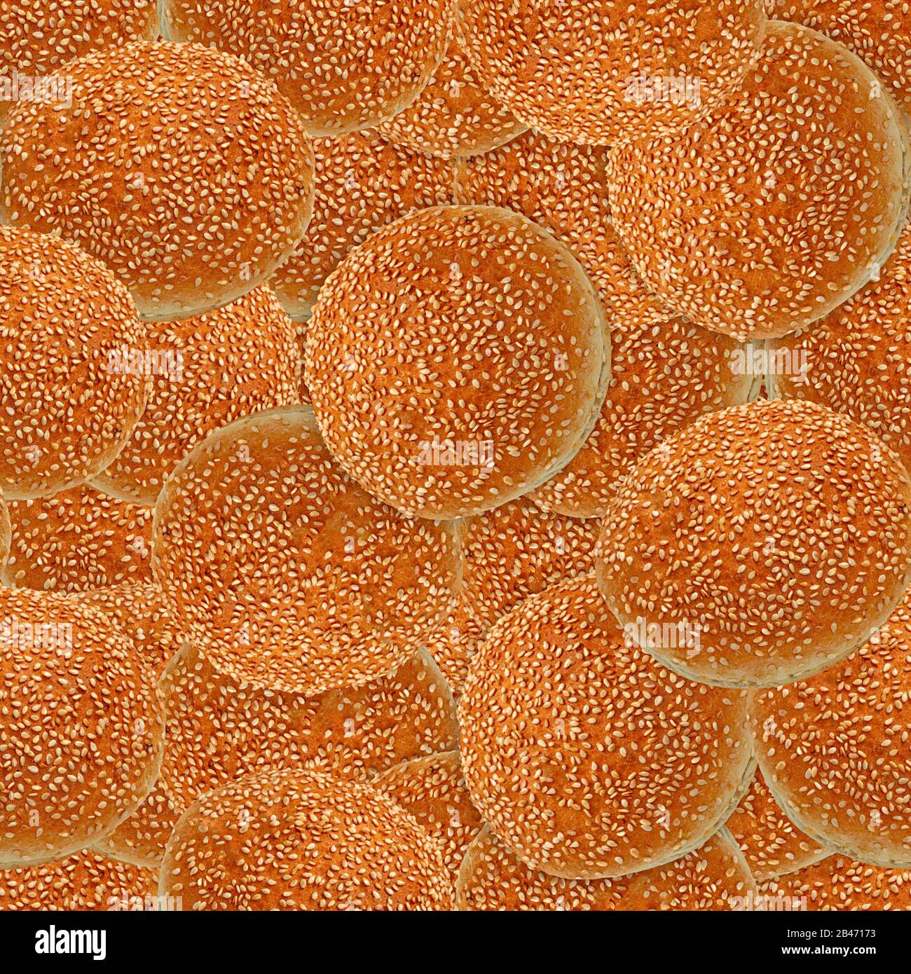 Sesame Seed Buns Seamless Texture Tile Stock Photo - Alamy