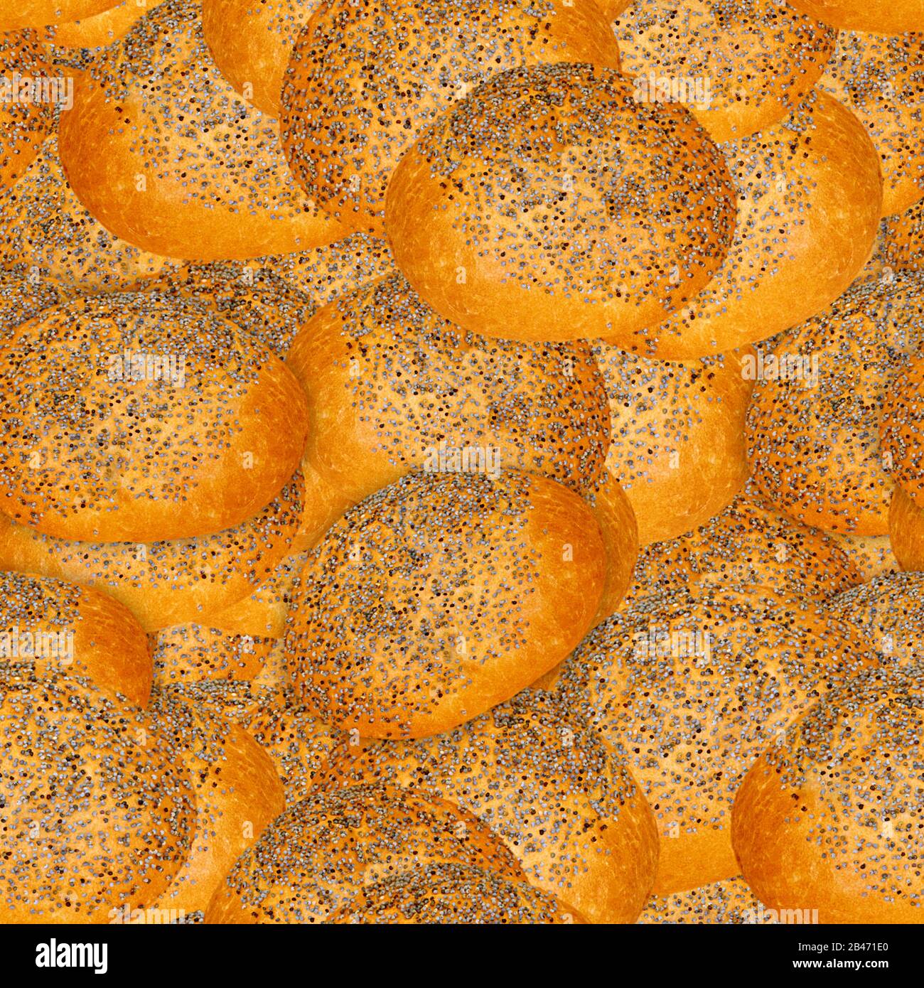 Poppy Seed Rolls Seamless Texture Tile Stock Photo - Alamy