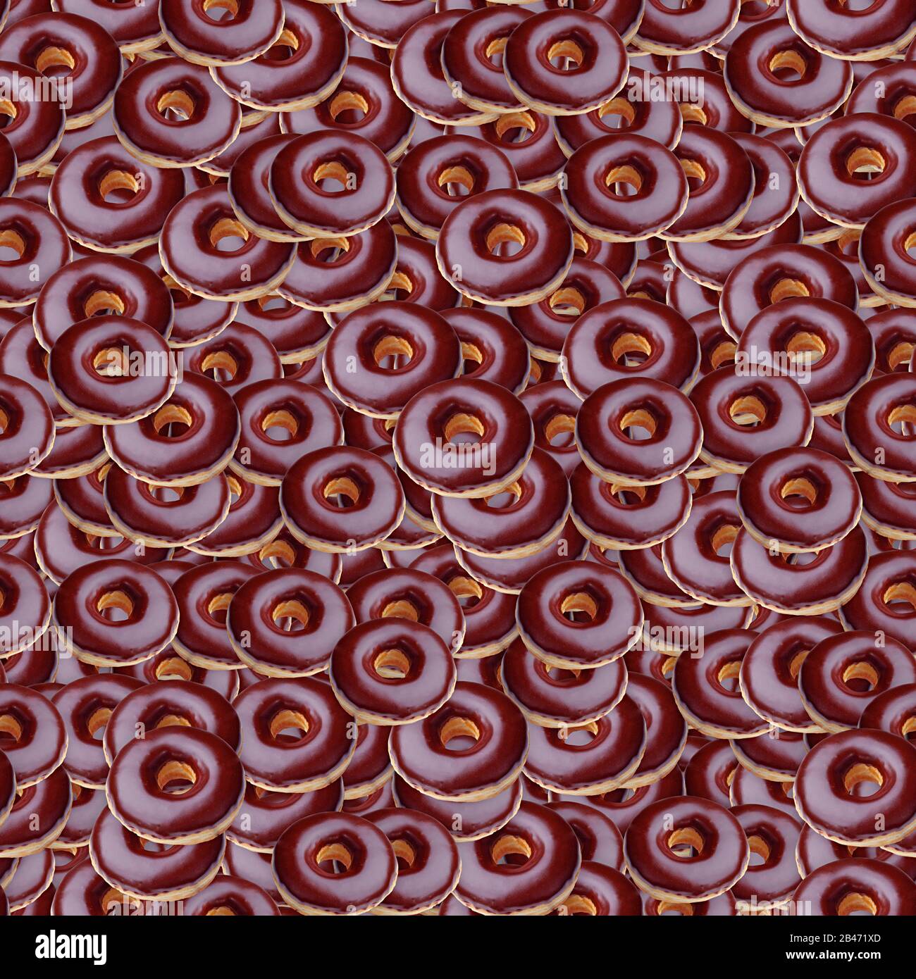Chocolate Covered Doughnuts Seamless Texture Tile Stock Photo - Alamy