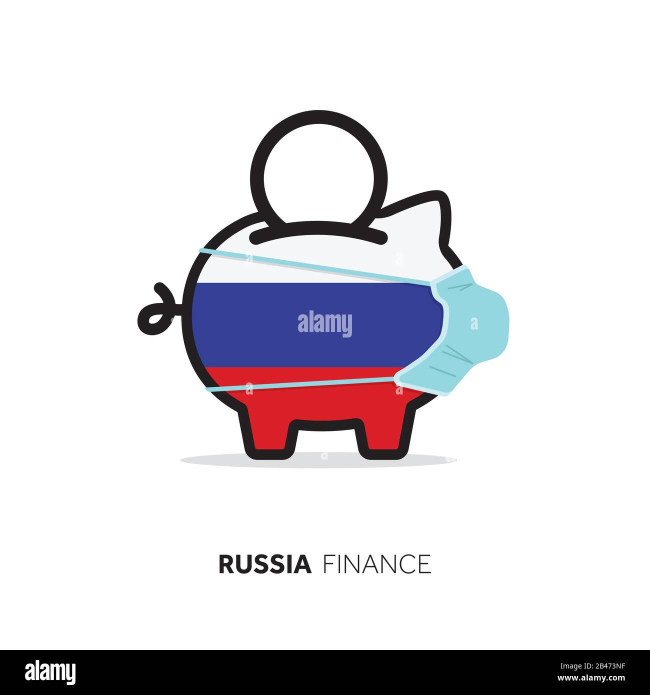 Russia coronavirus mask Stock Vector Images - Alamy