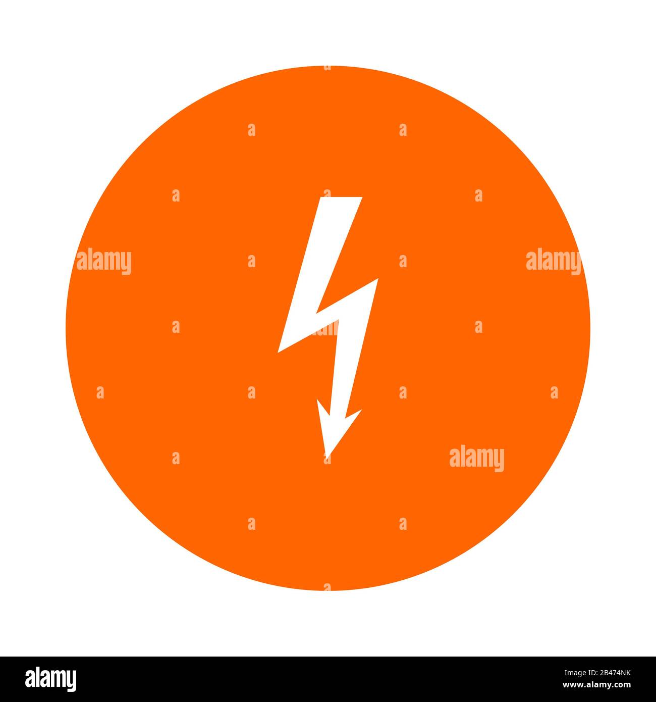 Lightning and circle Stock Photo - Alamy