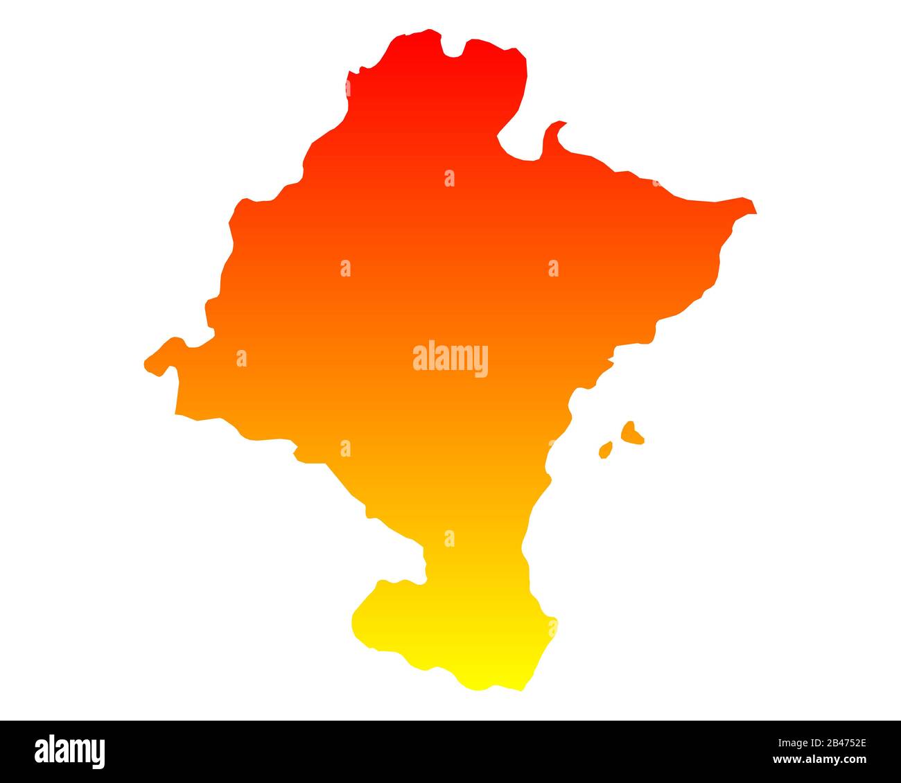 Map of Navarre Stock Photo - Alamy