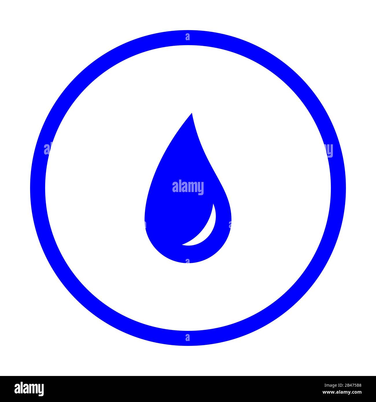Water drop and circle Stock Photo - Alamy