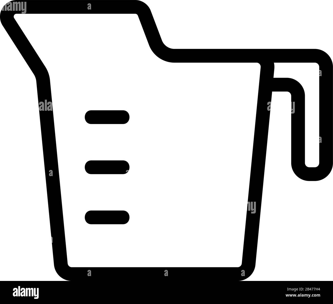 measuring watering icon vector. Isolated contour symbol illustration ...