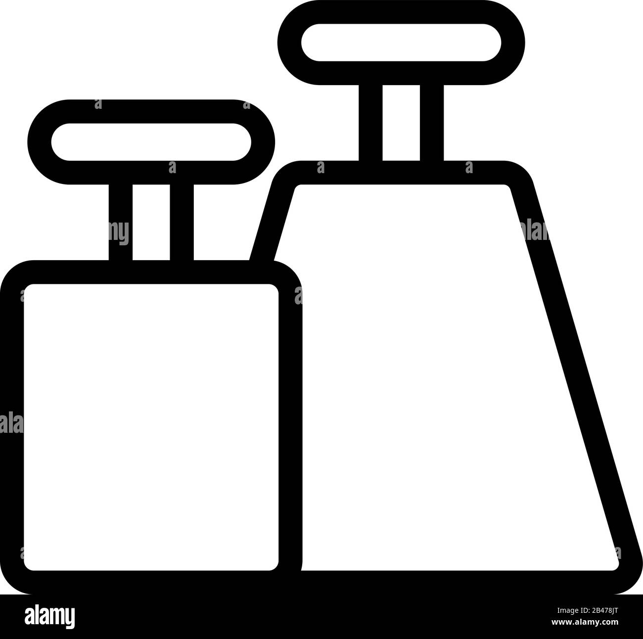 Weighty icon vector. Isolated contour symbol illustration Stock Vector ...