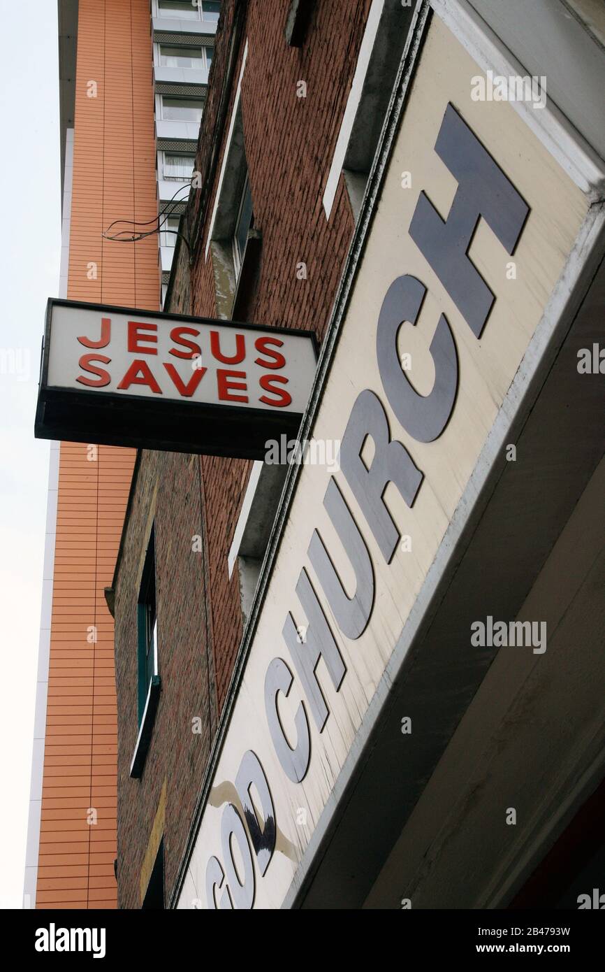 Jesus saves sign hi-res stock photography and images - Alamy
