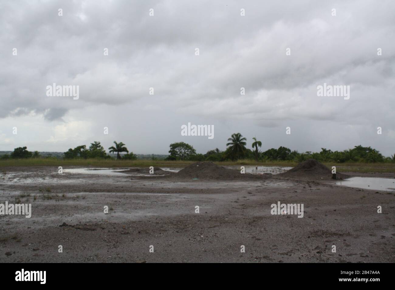 Mud volcano In Trinidad Stock Photo - Alamy