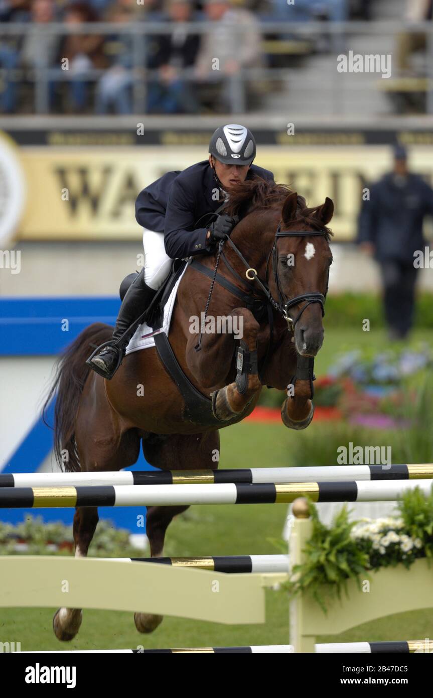 Zdenek Zila (CZE) riding Pinot Grigio, World Equestrian Games, Aachen ...