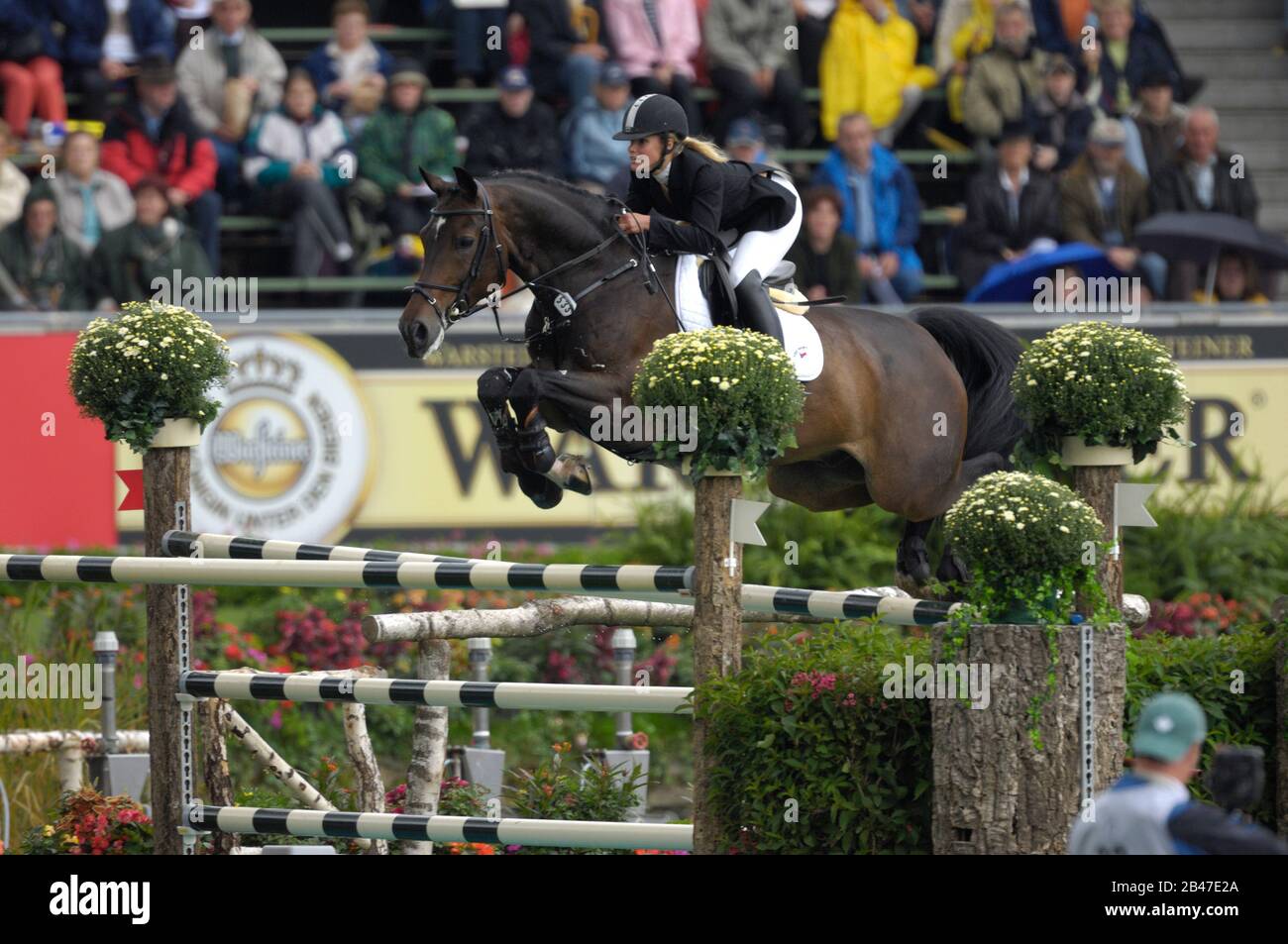 Veronika Macanova (CZE) riding Pompos, World Equestrian Games, Aachen ...