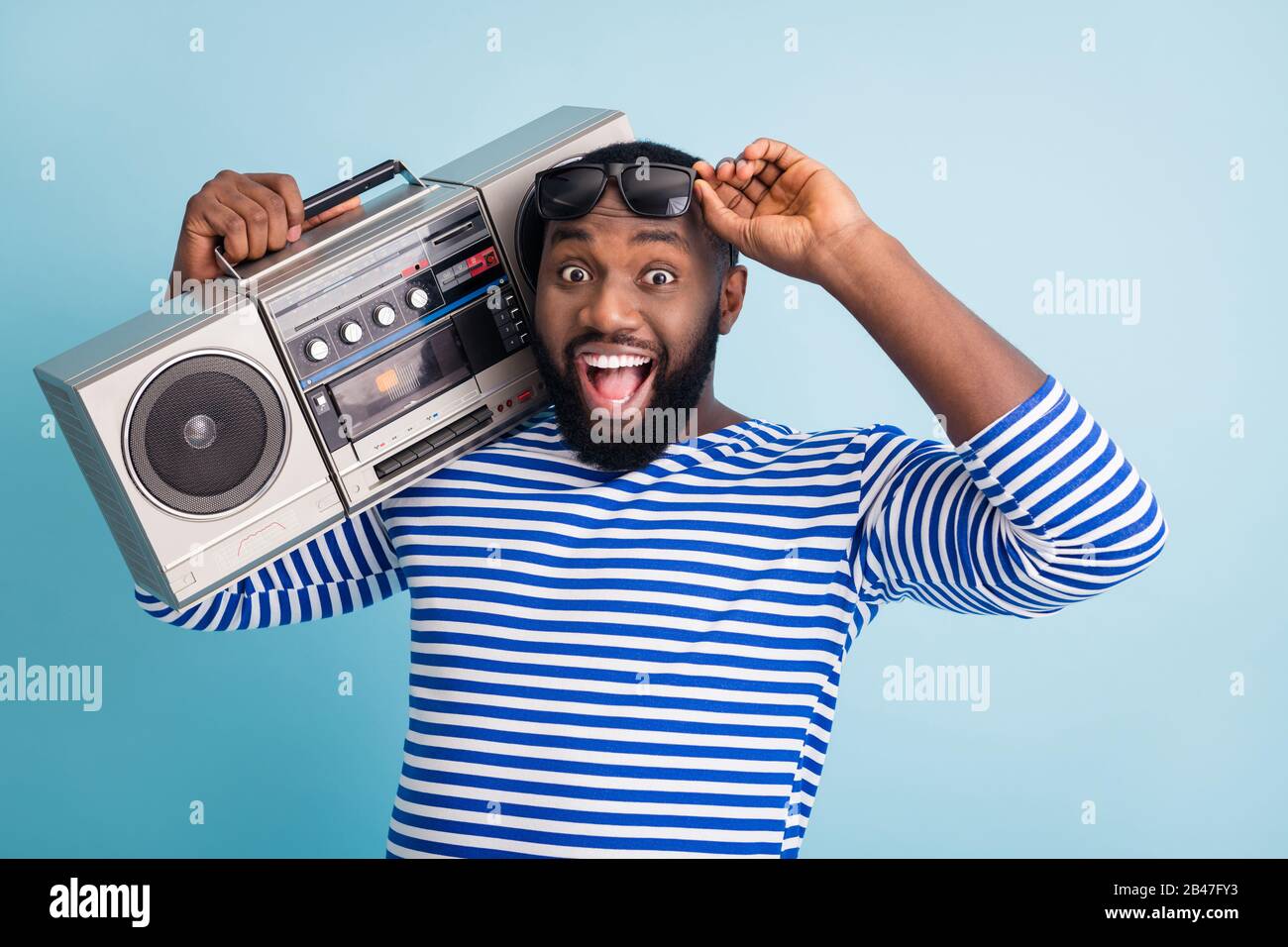 80s Boombox On Shoulder