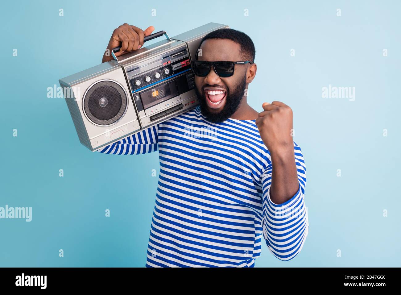 80s Boombox On Shoulder