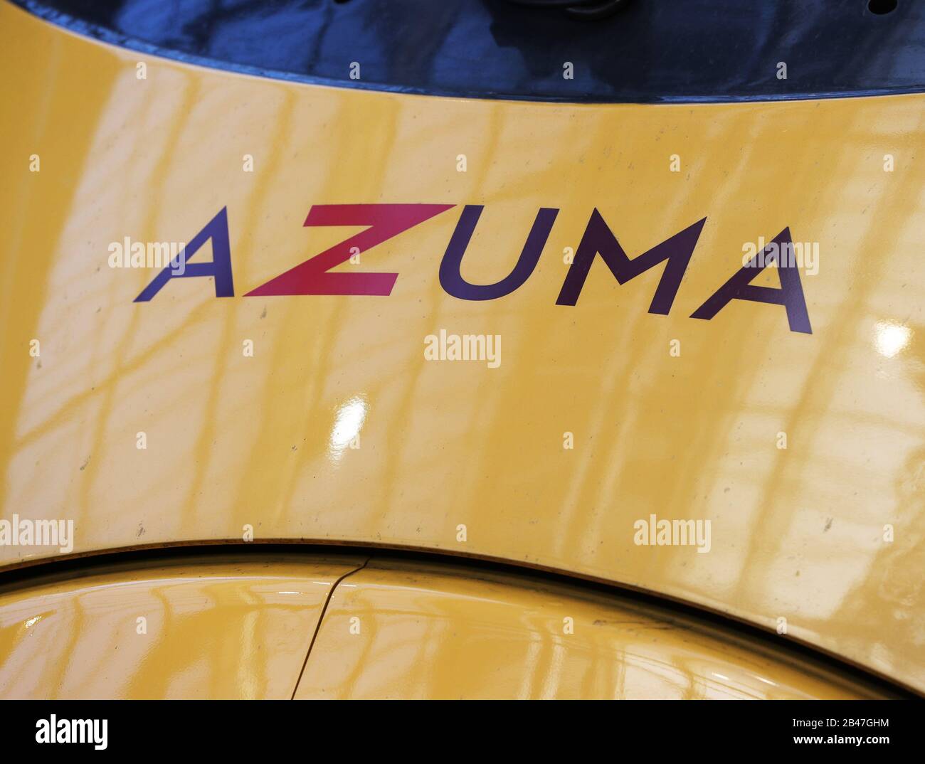 Azuma livery on rolling stock at King's Cross Station in London. PA ...