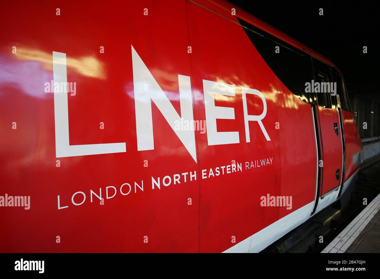 LNER livery on rolling stock at King's Cross Station in London. PA ...