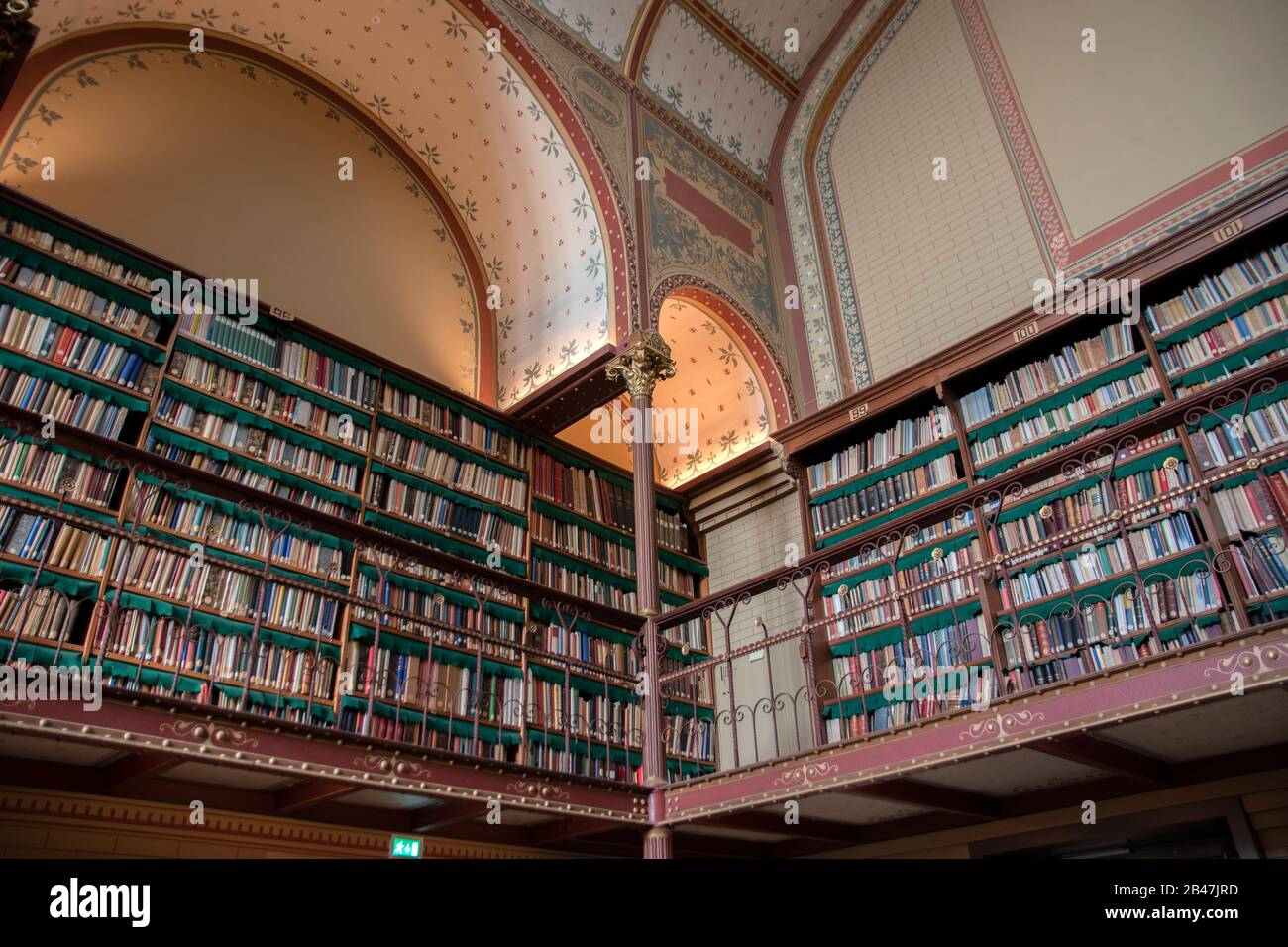 Old Library At The Rijksmuseum Amsterdam The Netherlands 2019 Stock ...