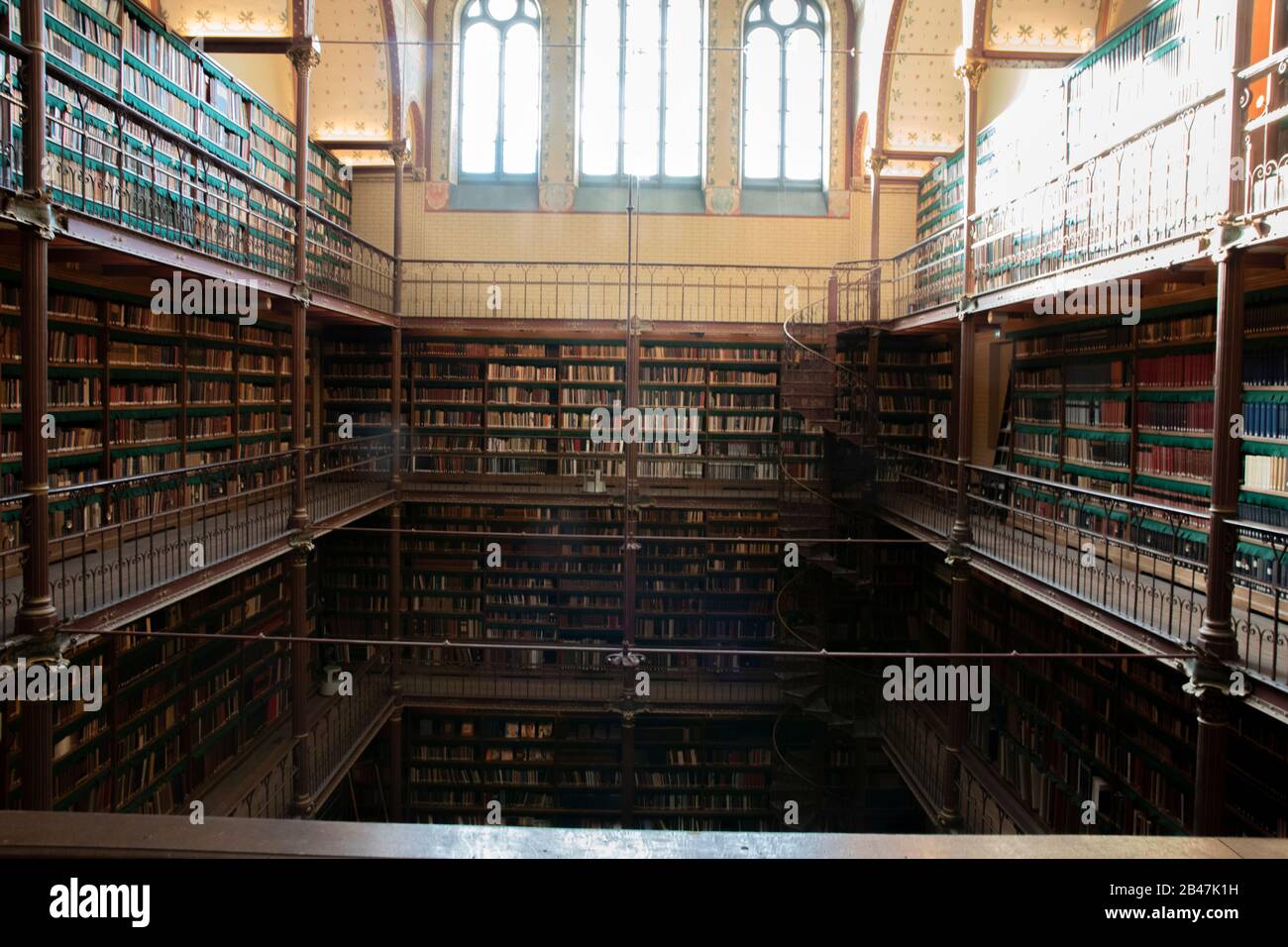 Old Library At The Rijksmuseum Amsterdam The Netherlands 2019 Stock ...