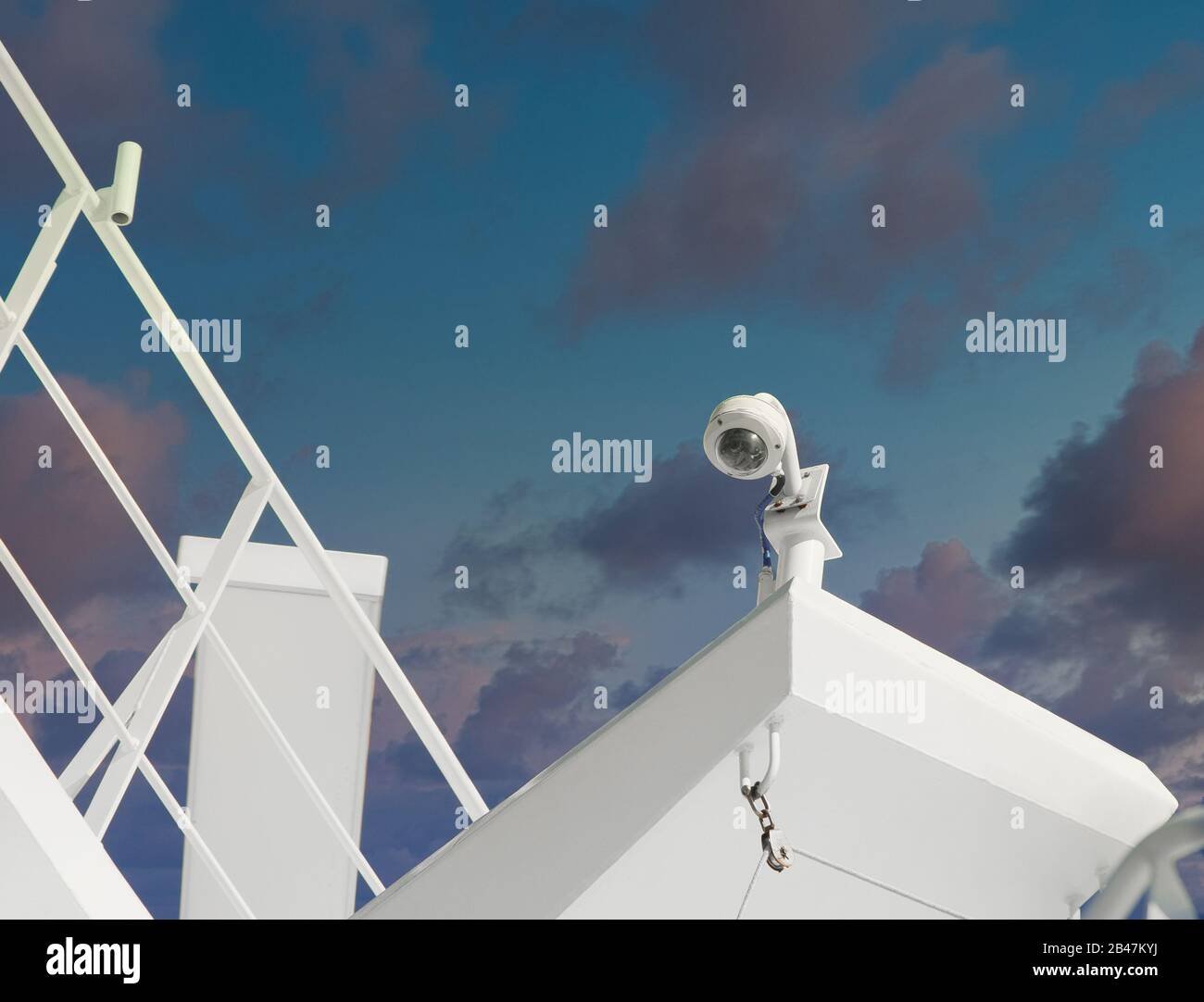 Security Camera on Ship Bulkhead Stock Photo - Alamy