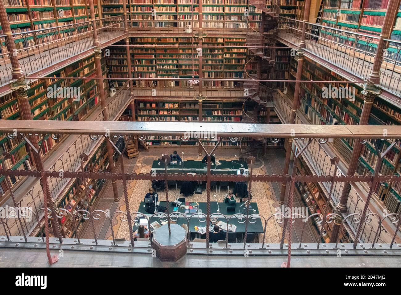 Old Library At The Rijksmuseum Amsterdam The Netherlands 2019 Stock ...