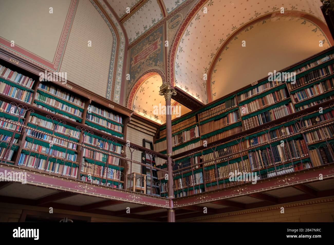 Old Library At The Rijksmuseum Amsterdam The Netherlands 2019 Stock ...