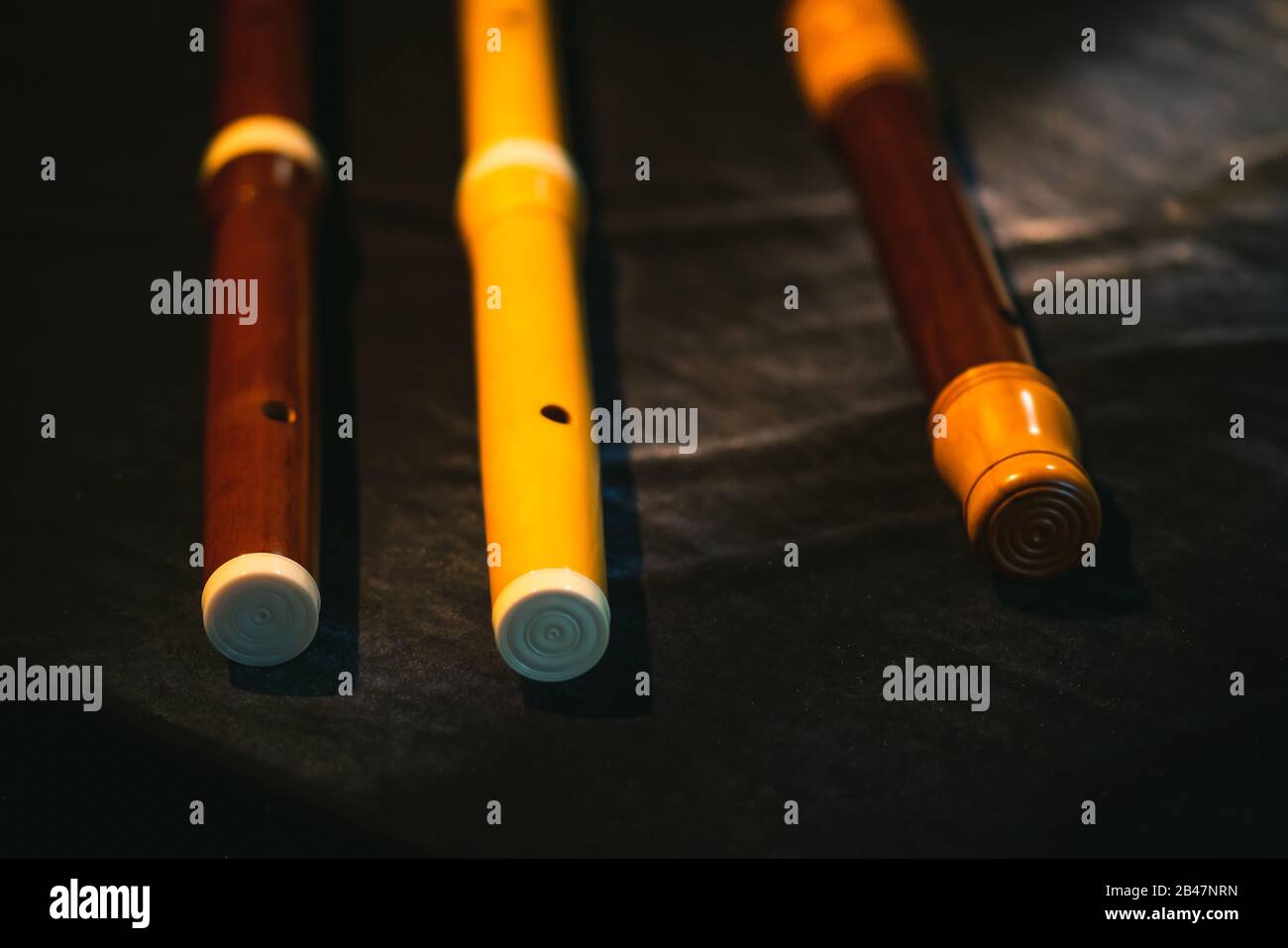 Early Music Historical Instrument - Baroque Traverso on display Stock ...