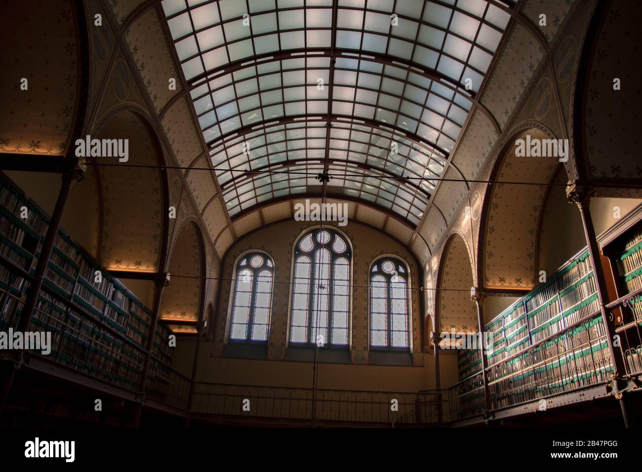 Old Library At The Rijksmuseum Amsterdam The Netherlands 2019 Stock ...