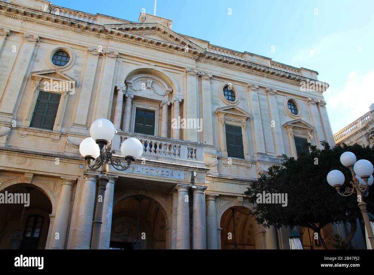 national library in valletta (malta Stock Photo - Alamy