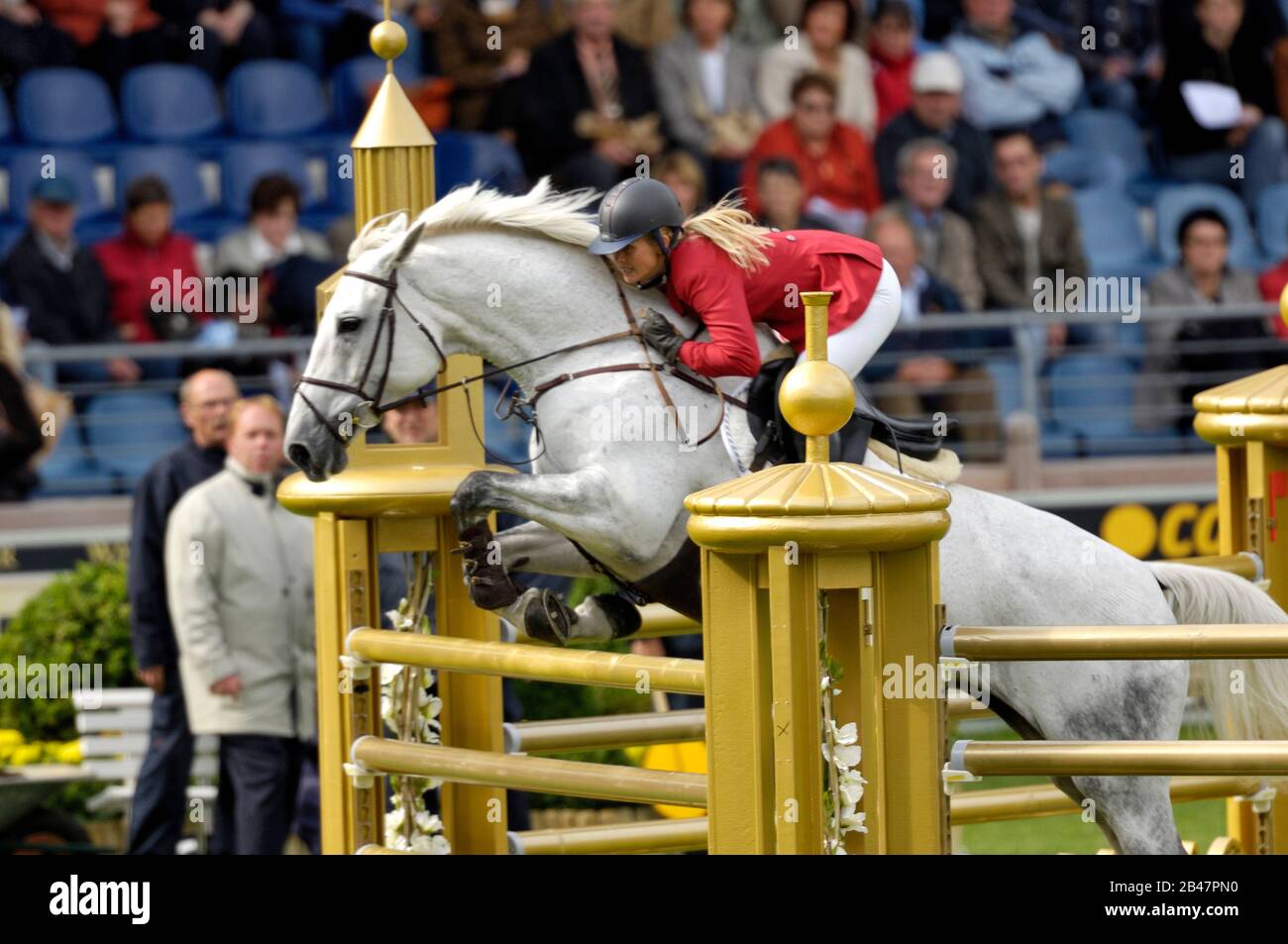 Tina Lund (DEN) riding Carola, World Equestrian Games, Aachen, August ...