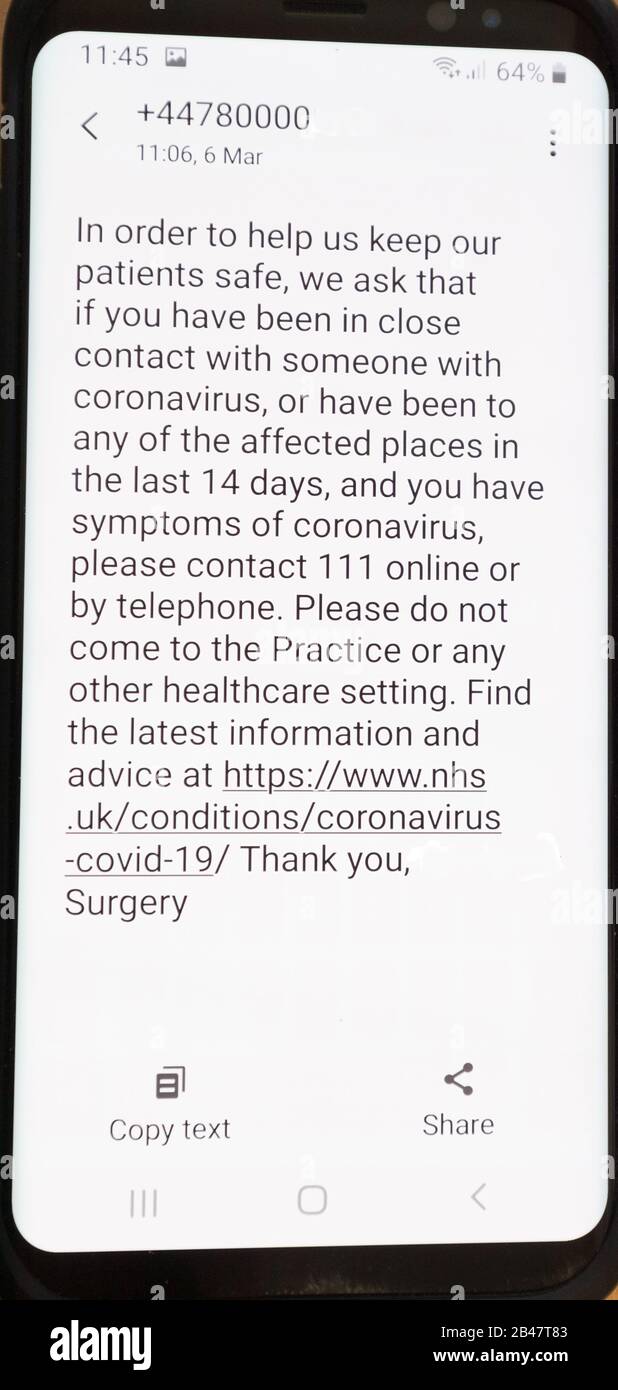 Gp text message hi-res stock photography and images - Alamy