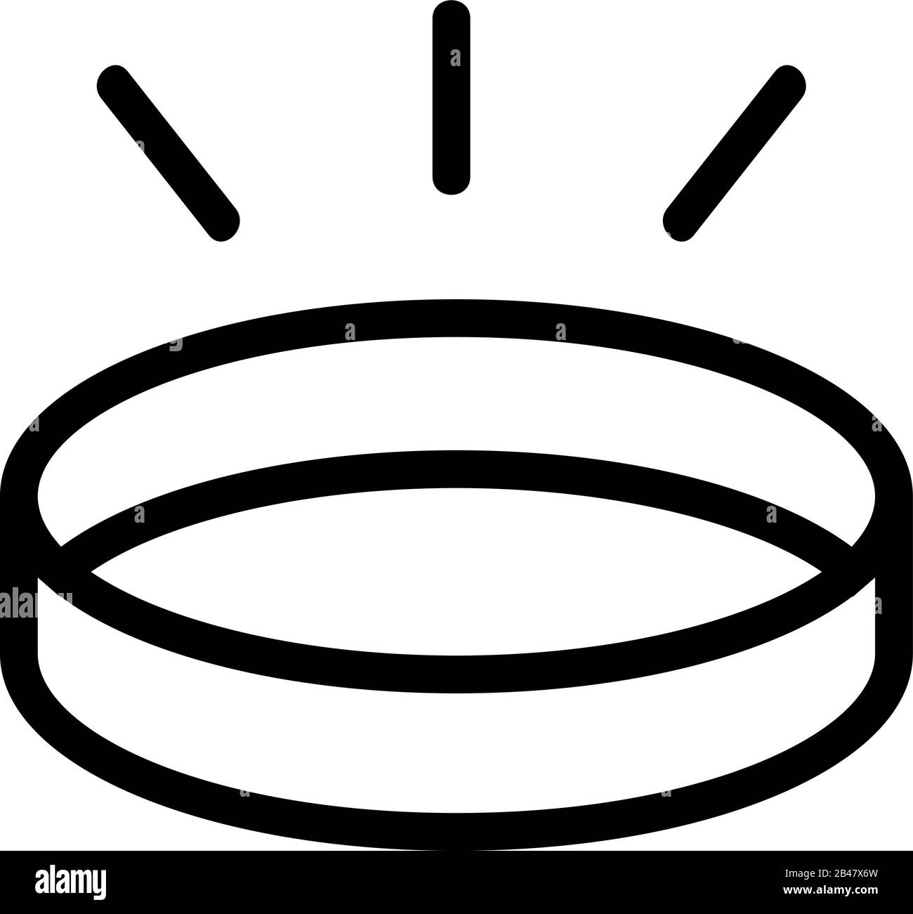 Gold smelting icon vector. Isolated contour symbol illustration Stock ...