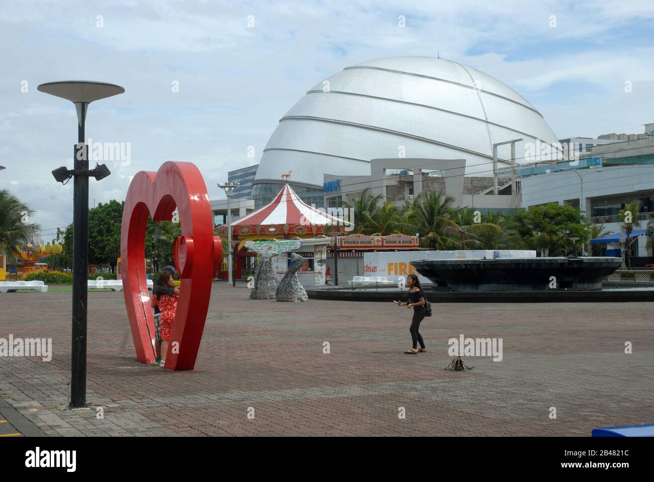The dome of SM Mall of Asia, Pasay, Metro Manila, Philippines Stock ...