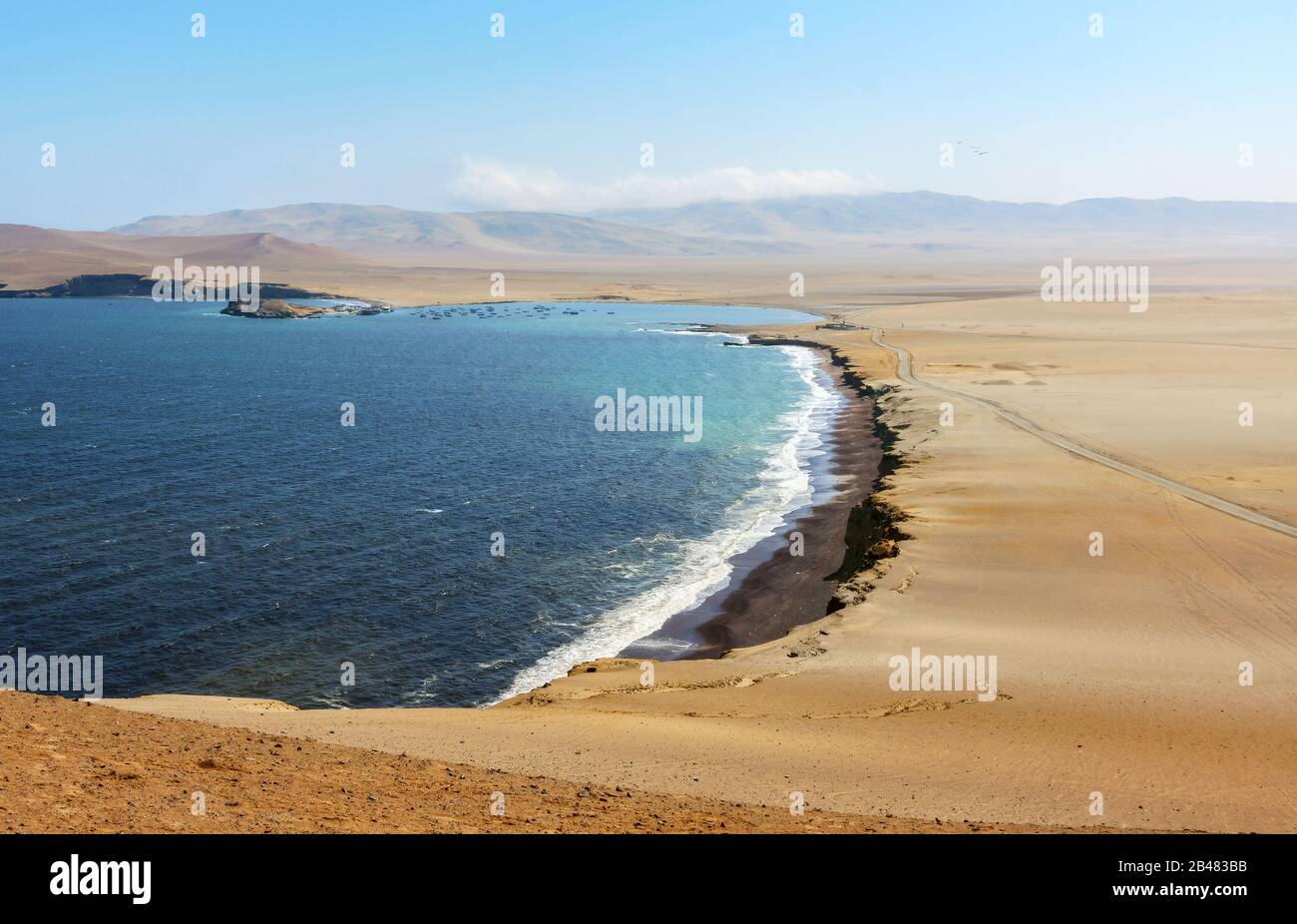 Paracas National Reserve, Ica Region, Peru. The Paracas Peninsula is ...