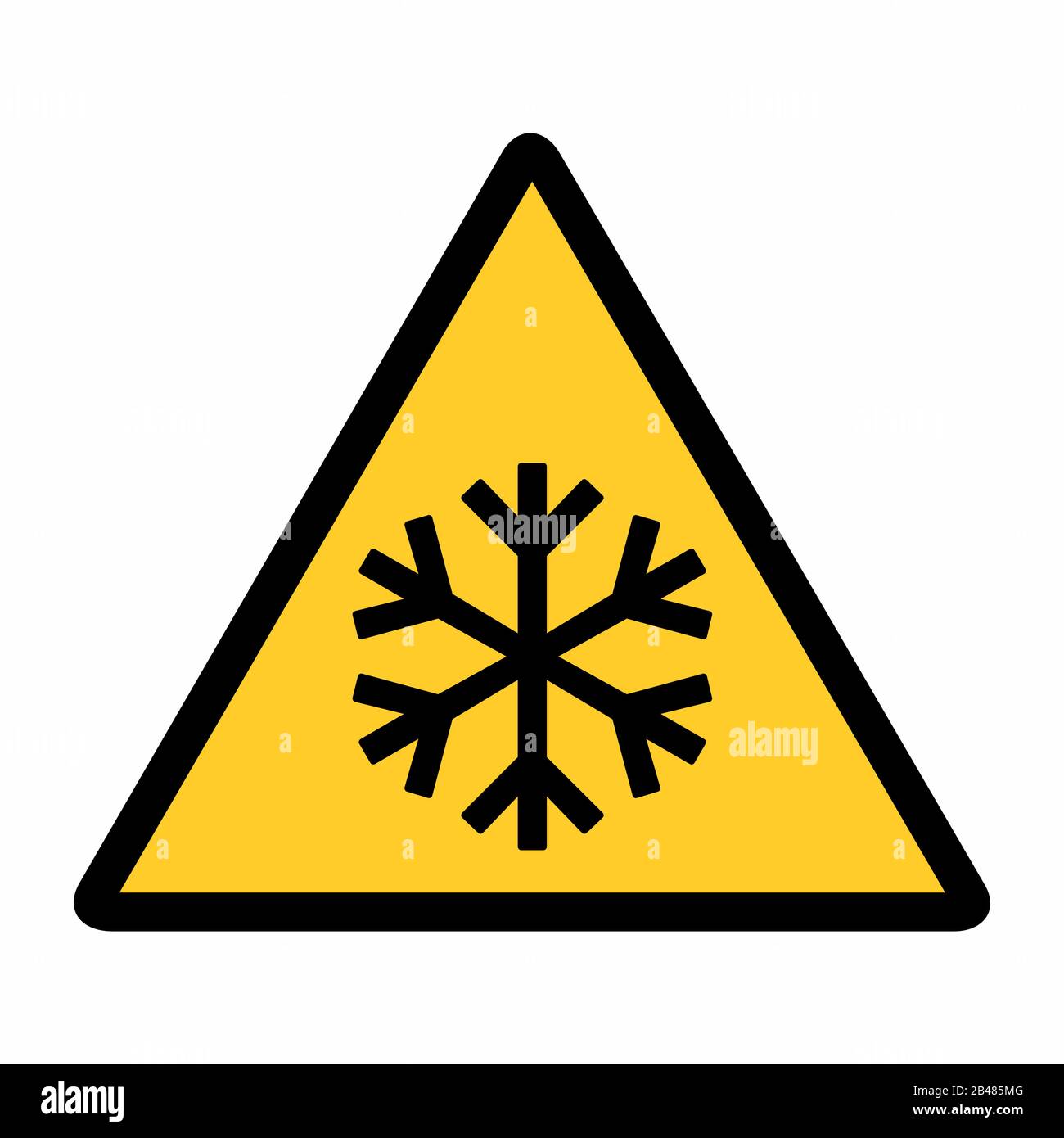 Cold Warning Sign Stock Vector Image & Art - Alamy