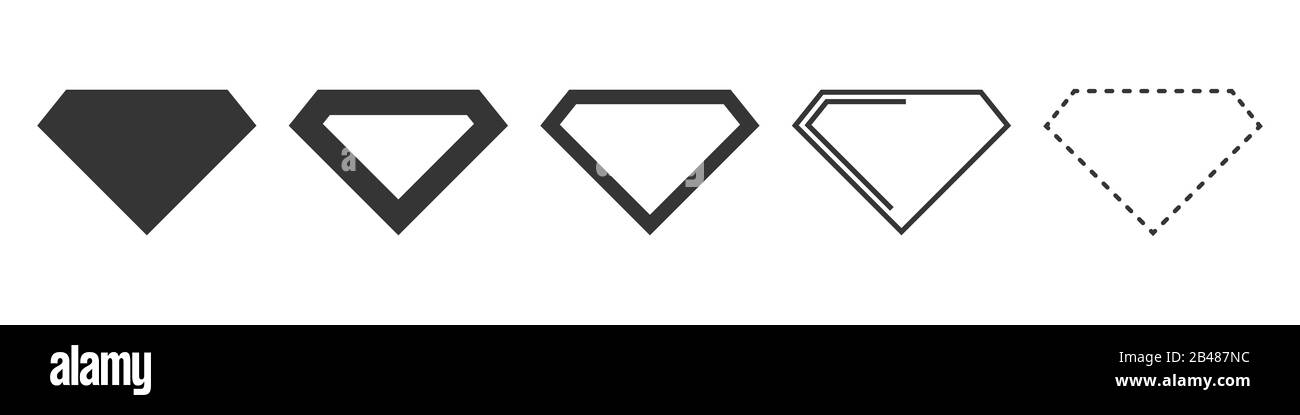 Superman Diamond Shape Vector