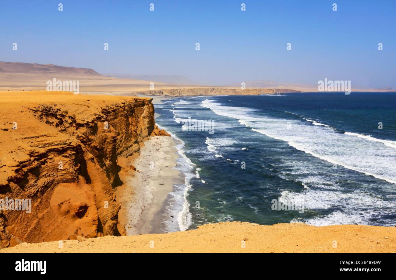 Paracas National Reserve, Ica Region, Peru. The Paracas Peninsula is ...
