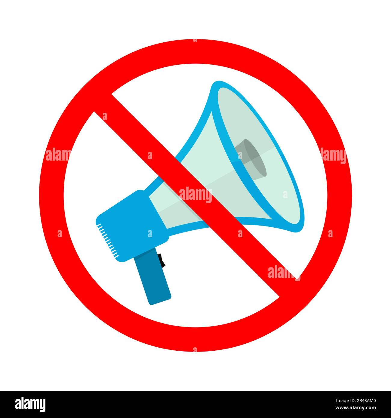 Vector symbol of rally or protest. No megaphone icon. No noise concept ...