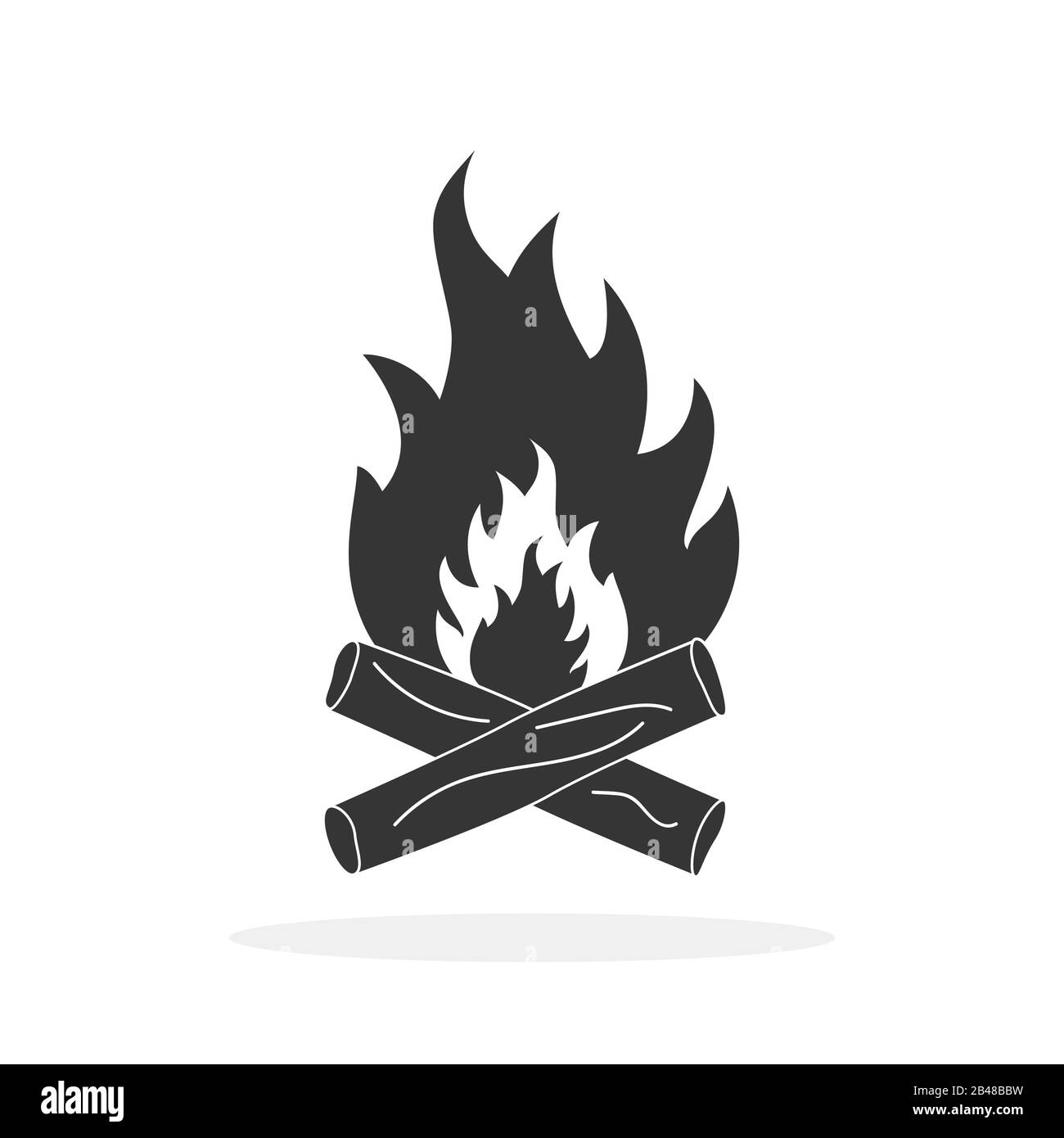 Fire Symbol Black And White