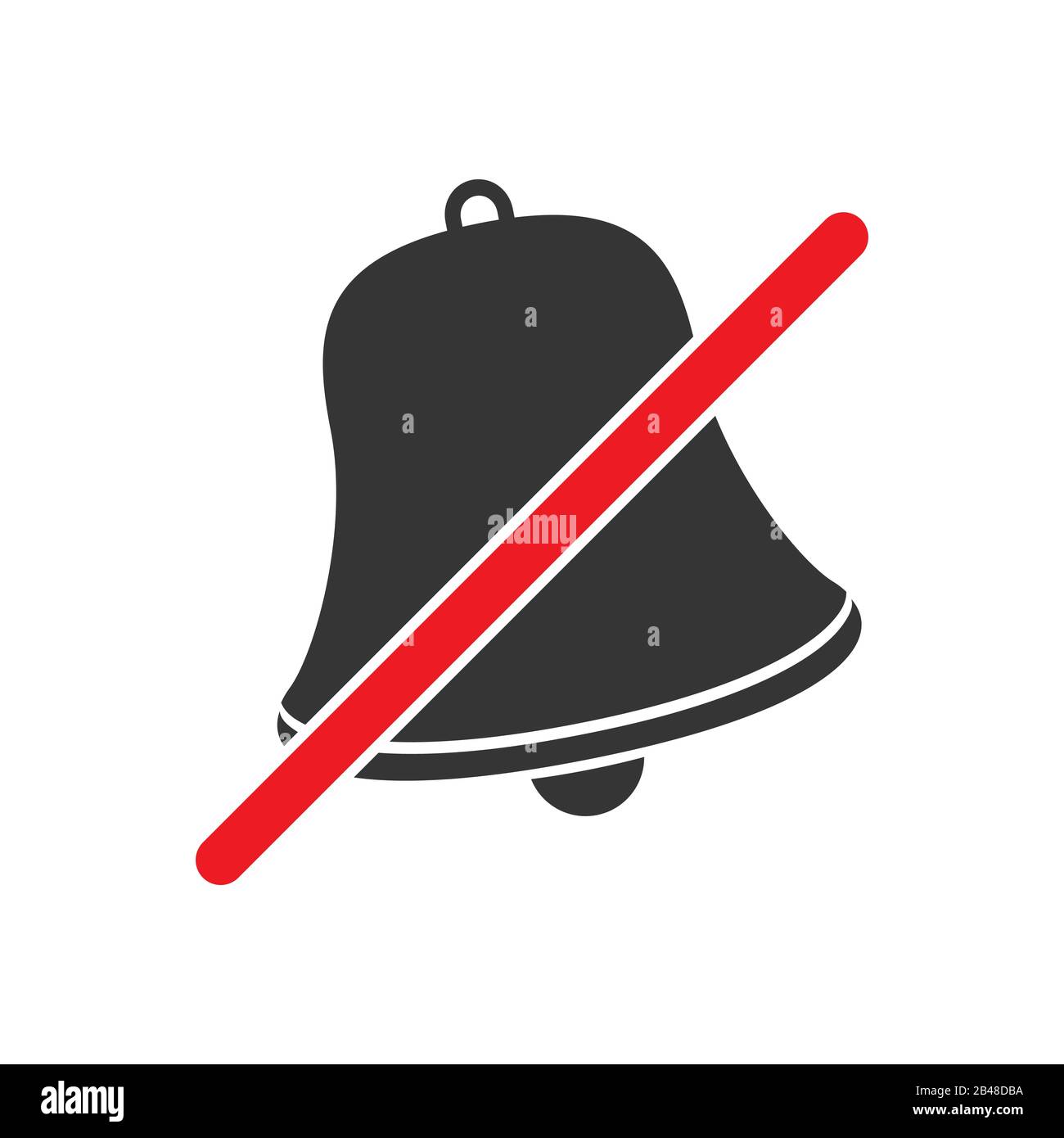 No sound volume sign on white background. No noise sign. Prohibited ...