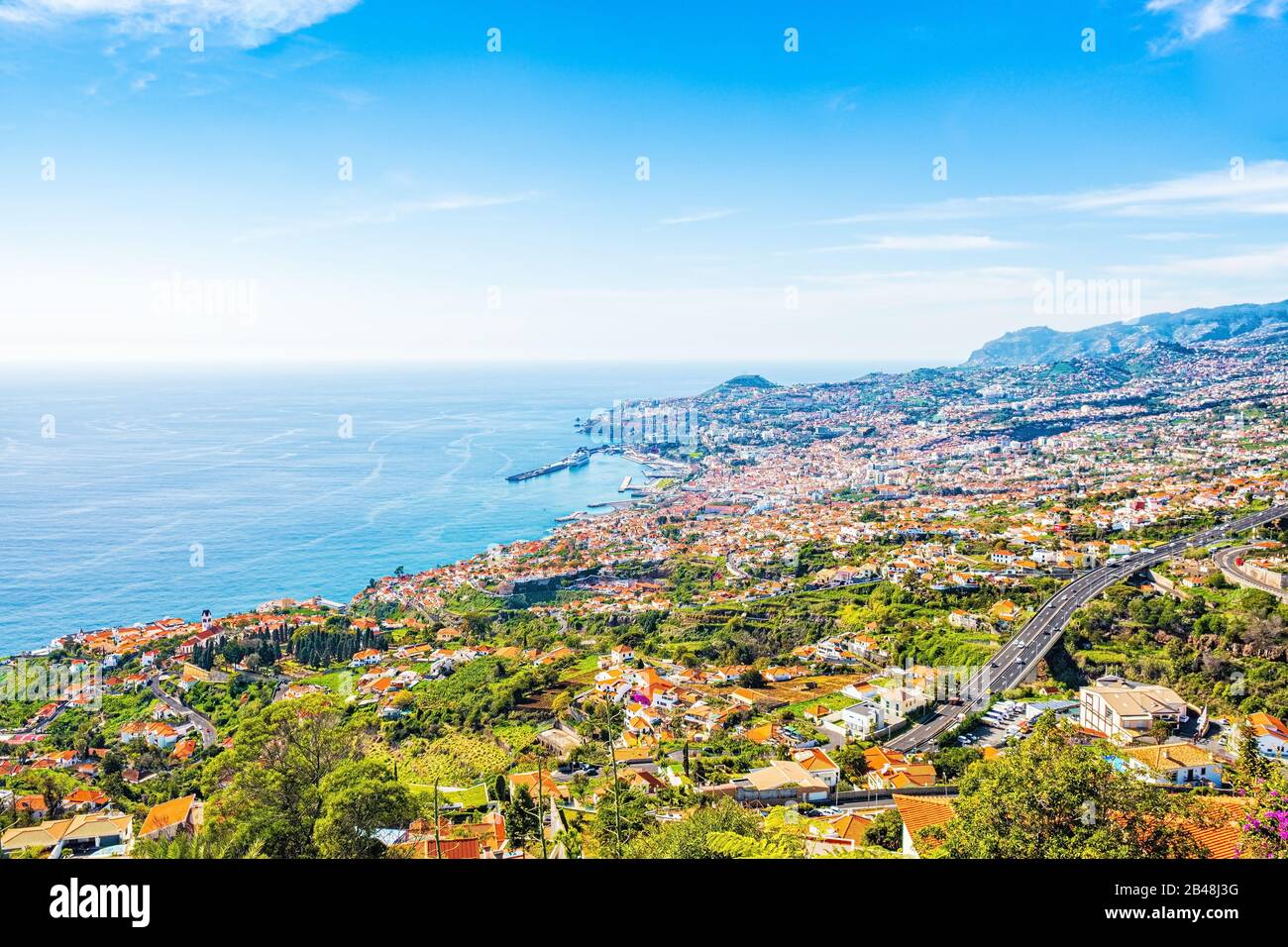 The capital of Madeira Island - Funchal city, Portugal Stock Photo - Alamy