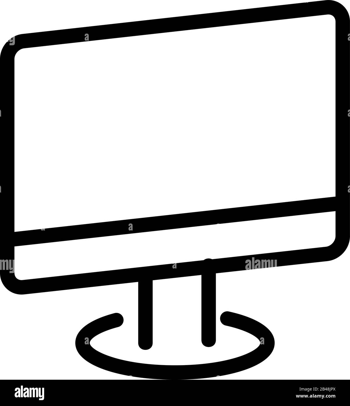 Modern computer icon vector. Isolated contour symbol illustration Stock ...