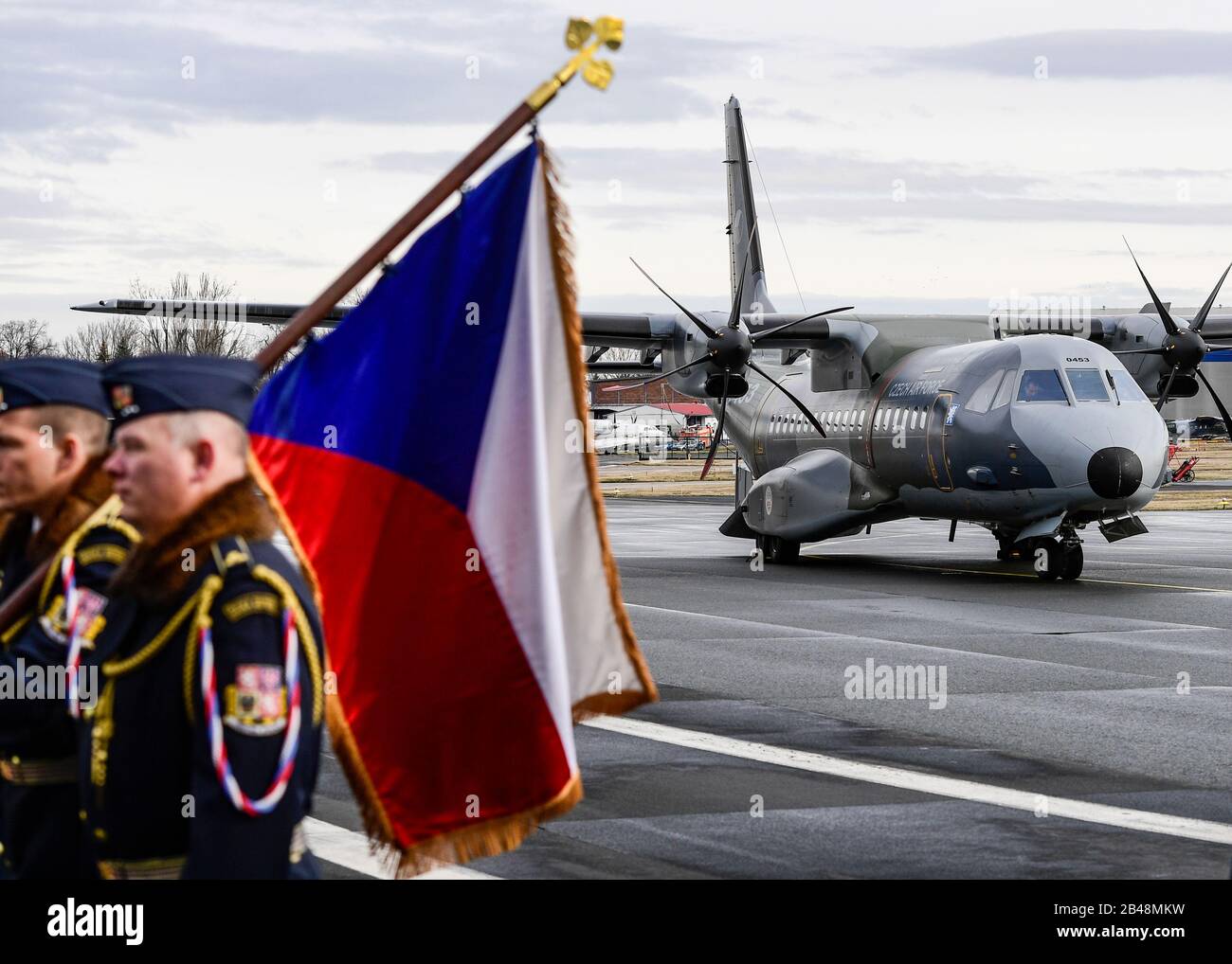 Parade on the occasion of ten-year operation of EADS CASA C-295 ...