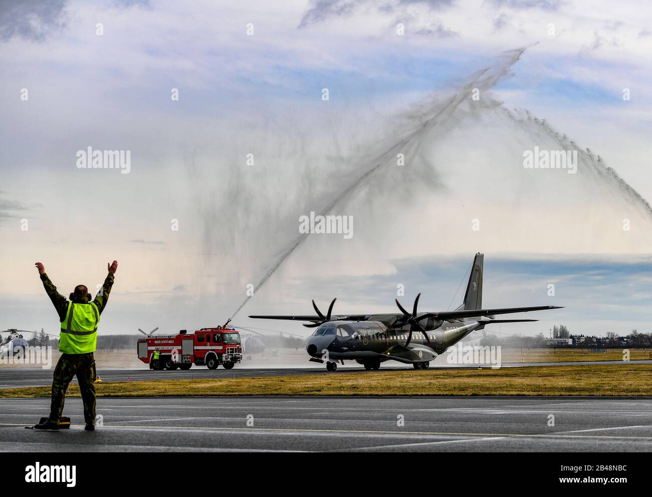 Parade on the occasion of ten-year operation of EADS CASA C-295 ...