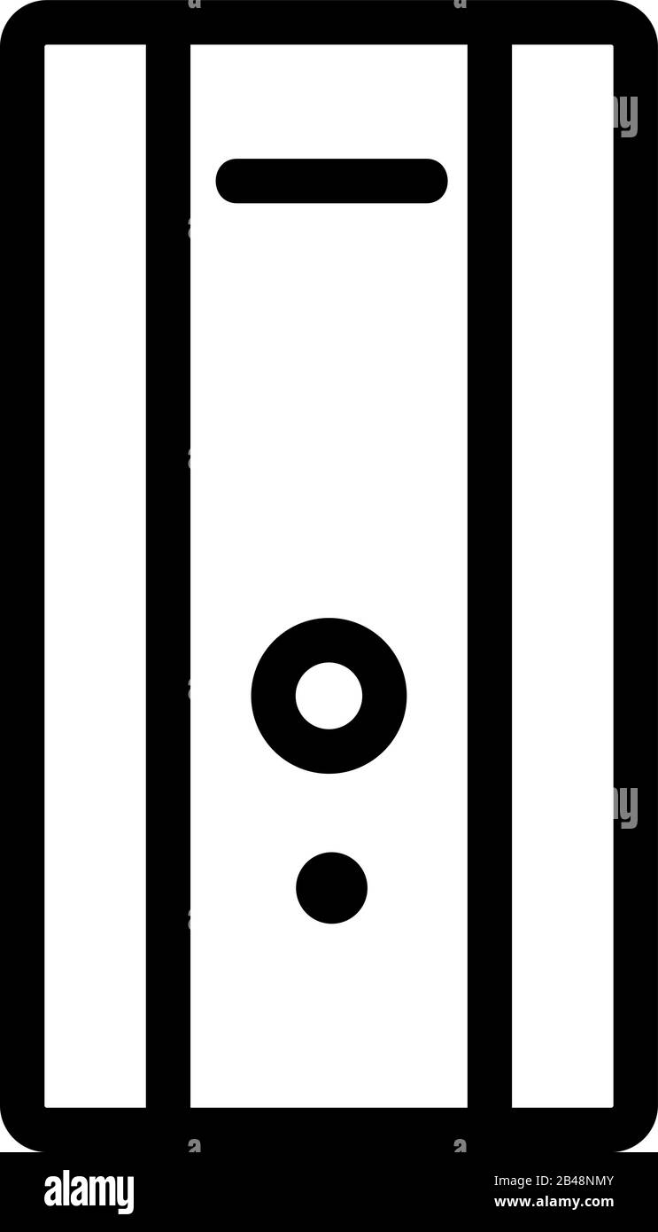 Modern computer icon vector. Isolated contour symbol illustration Stock ...