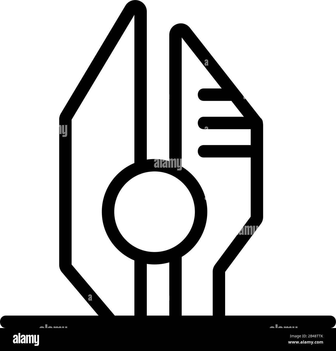 city future icon vector. Isolated contour symbol illustration Stock ...