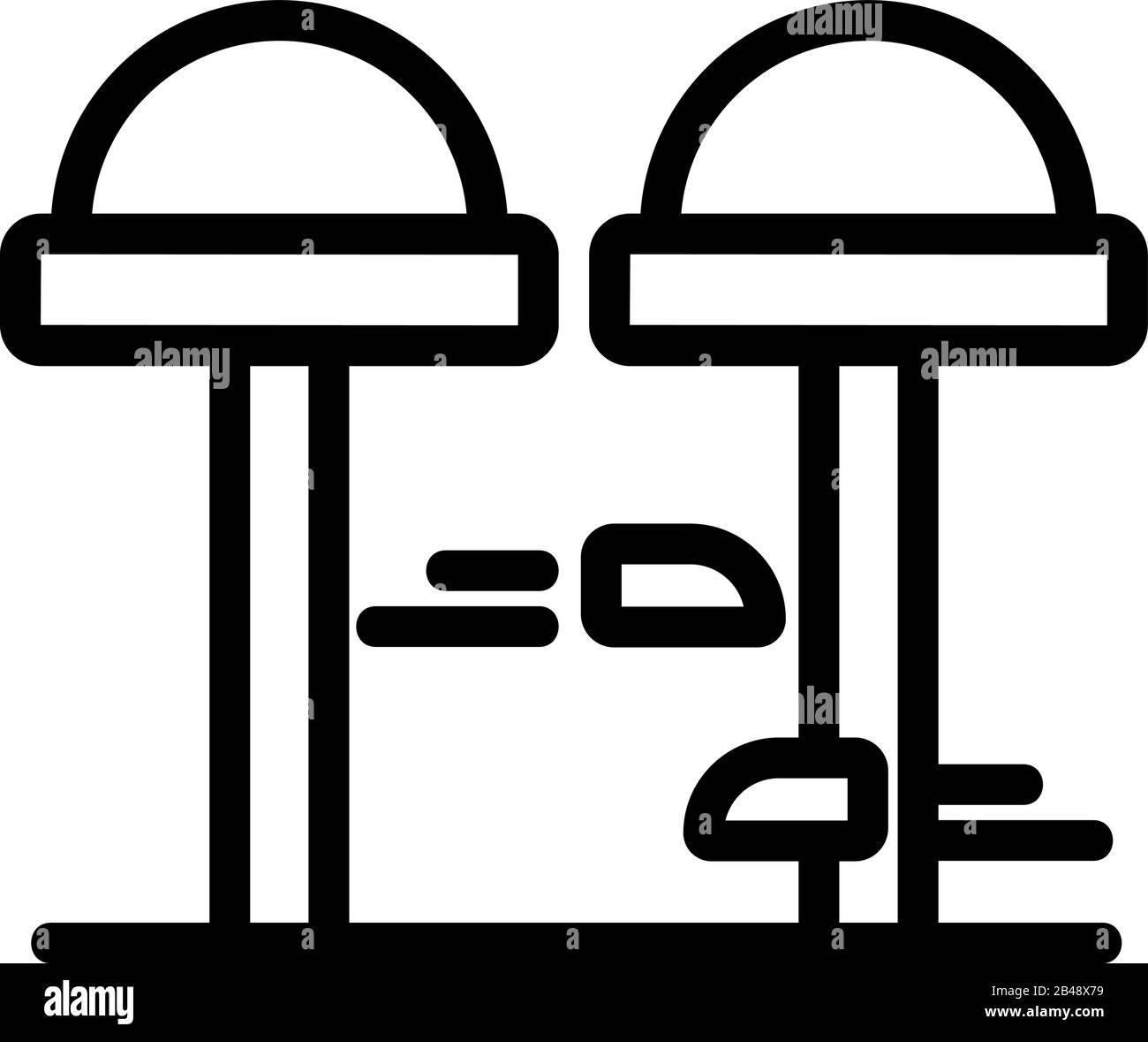 city future icon vector. Isolated contour symbol illustration Stock ...