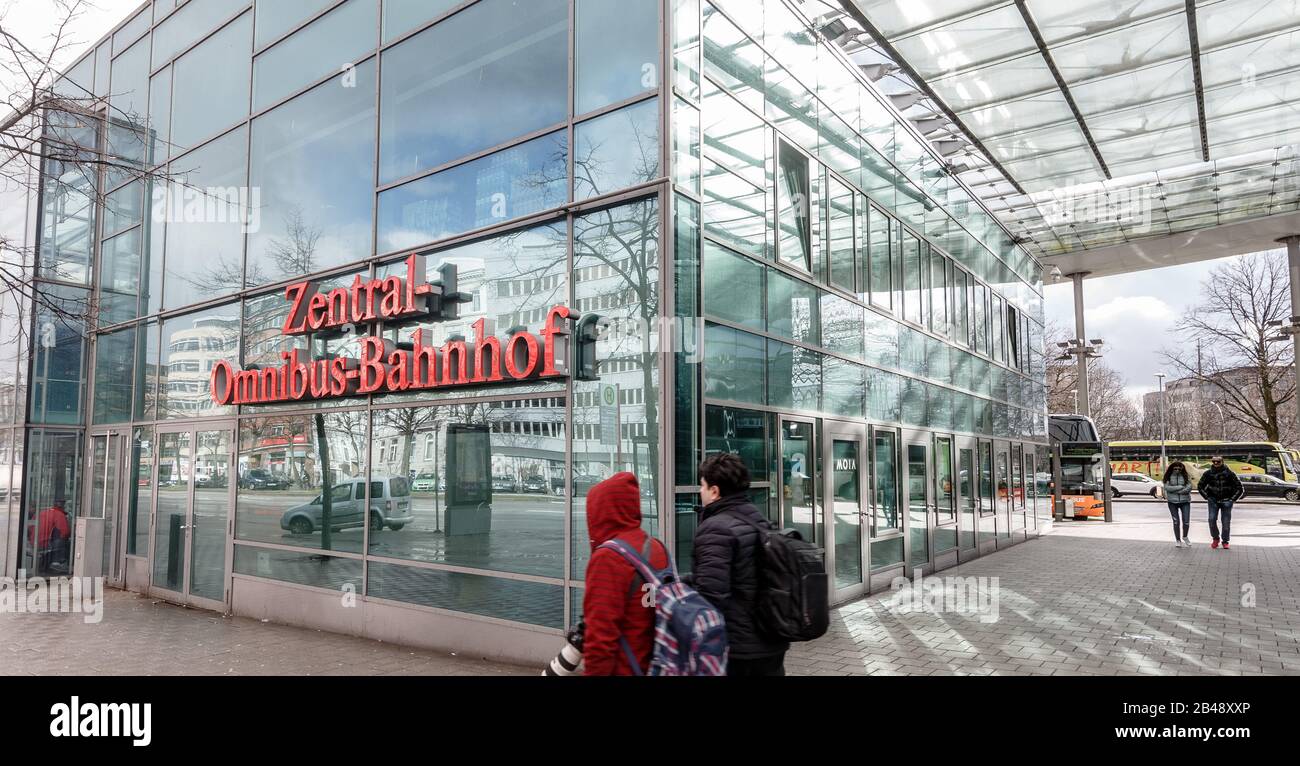 Hamburg, Germany. 26th Feb, 2020. Hamburg's central bus station ZOB on ...