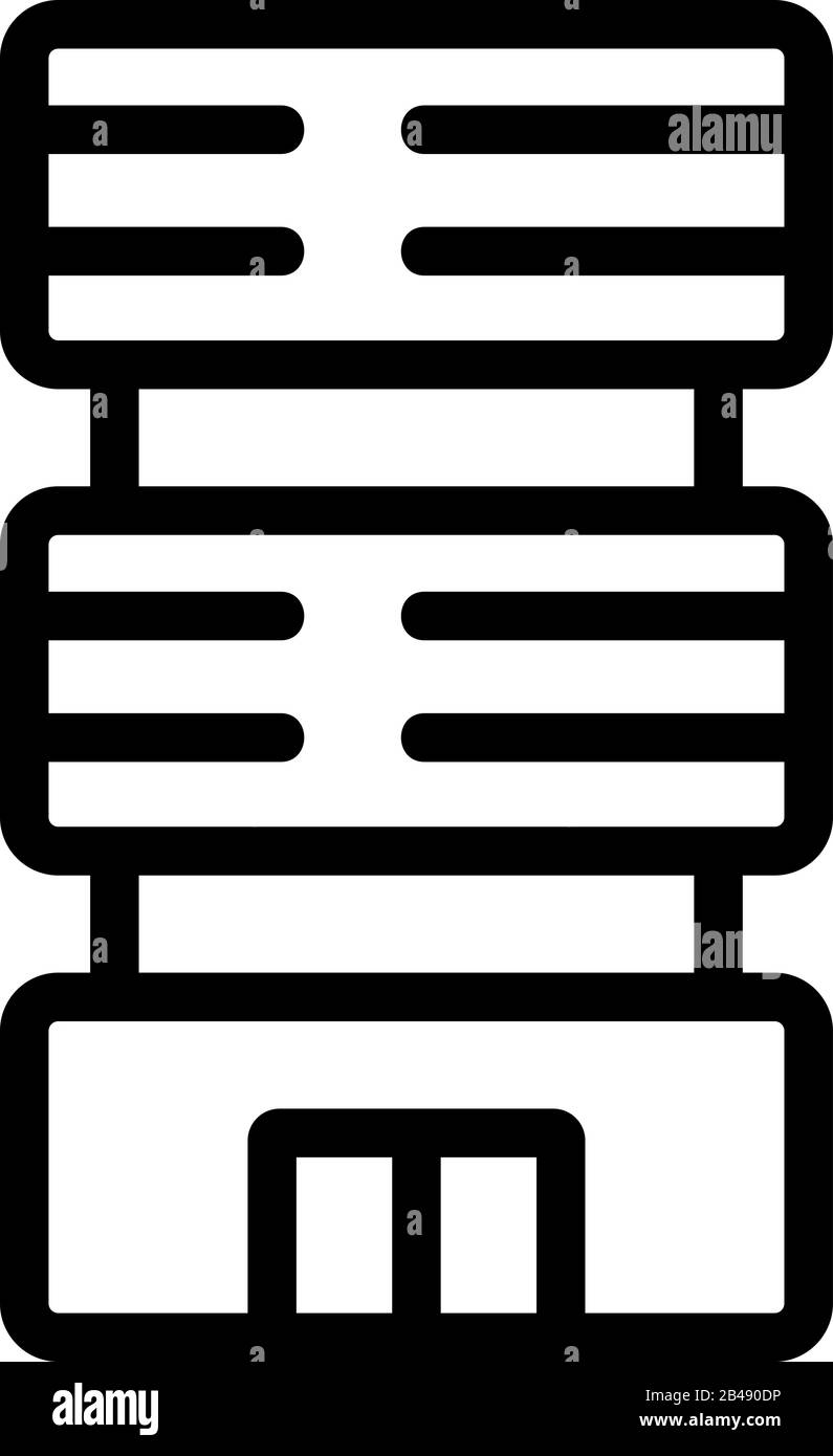 city future icon vector. Isolated contour symbol illustration Stock ...