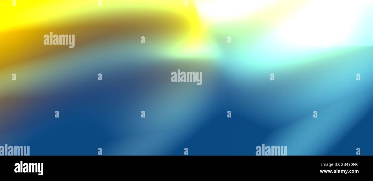 Banner with a beautiful gradient from yellow to bright blue Stock Photo ...