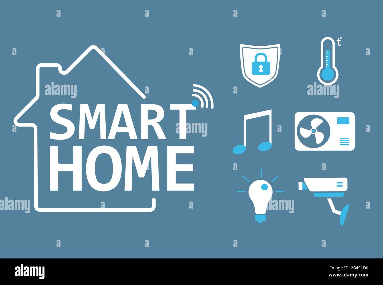 Smart home app remote Stock Vector Images - Alamy
