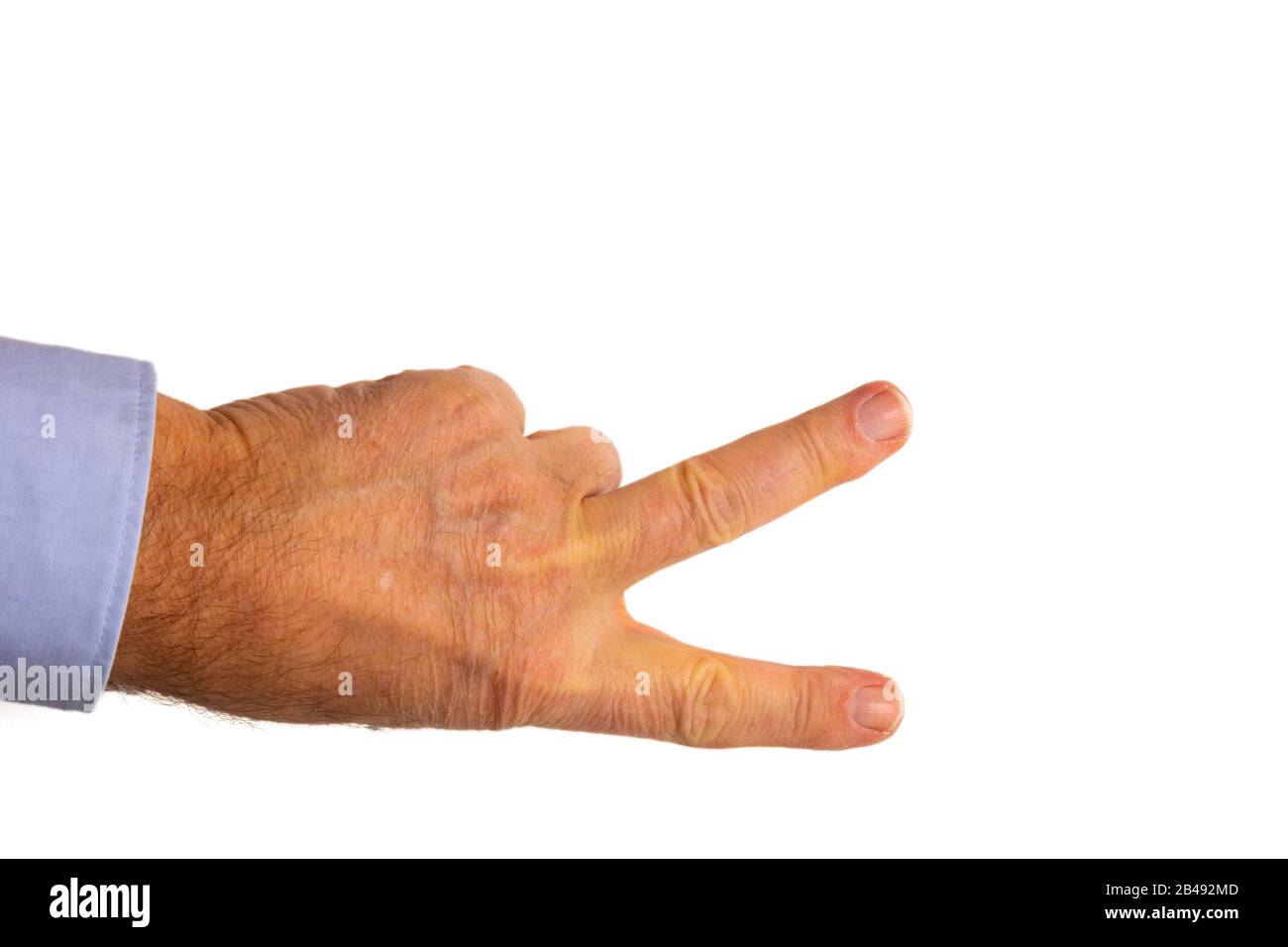 Two finger sign hi-res stock photography and images - Alamy