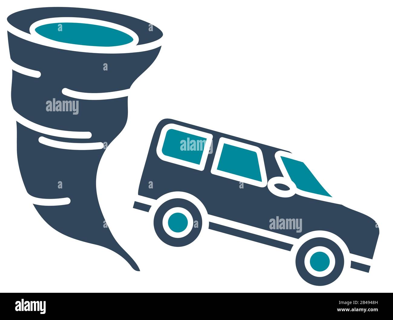 twister and car silhouette style icon design, Insurance health care ...